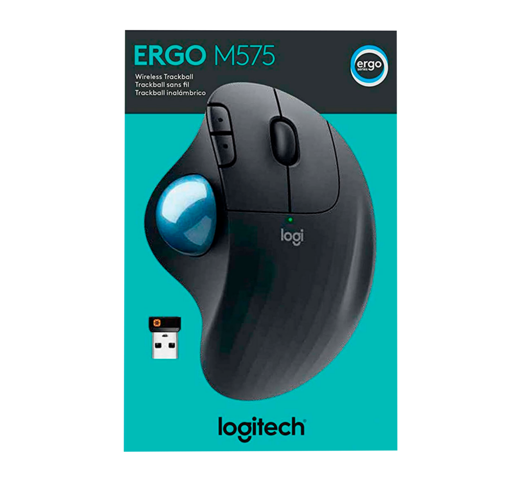 MOUSE lOGITECH ERGO M575 COLOR NEGRO - SYM COMPUTER